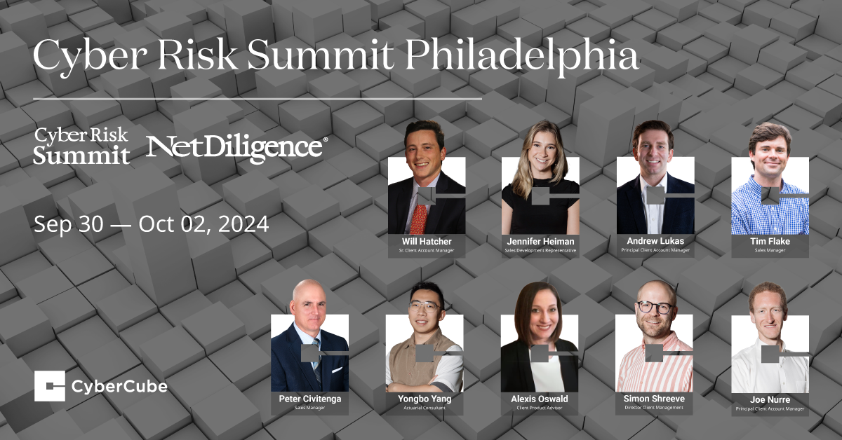CyberCube at NetDiligence Cyber Risk Summit 2024!